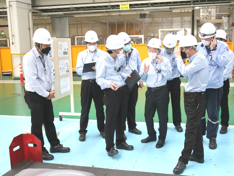 ประธานบริษัทโชนัน ยูนิเทค (ประเทศญี่ปุ่น) เยี่ยมชมโรงงานและสำนักงานใน ...